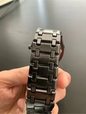 Accessories | Jumbo Royal Oak Style Watch Blacked Who Cares Im Already ...